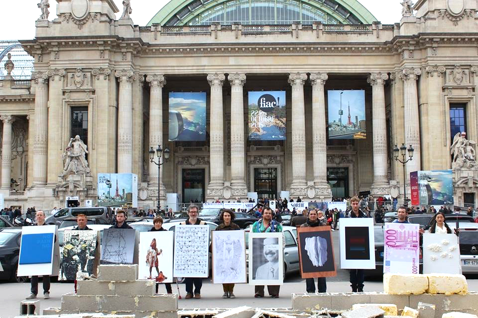AMF/03 - JING WANG ART Happening avec 15 artistes à la FIAC 2015